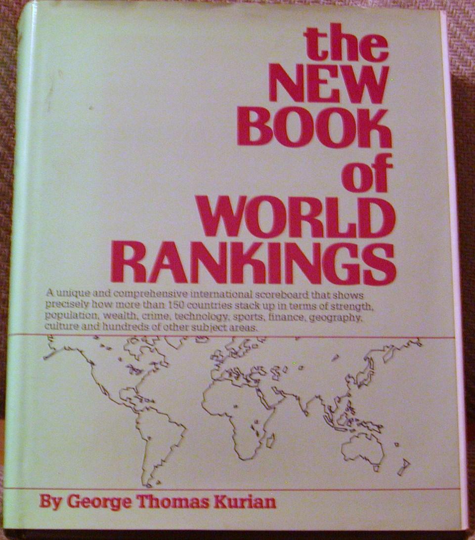The New Book of World Rankings by Kurian, George Thomas: Very Good ...