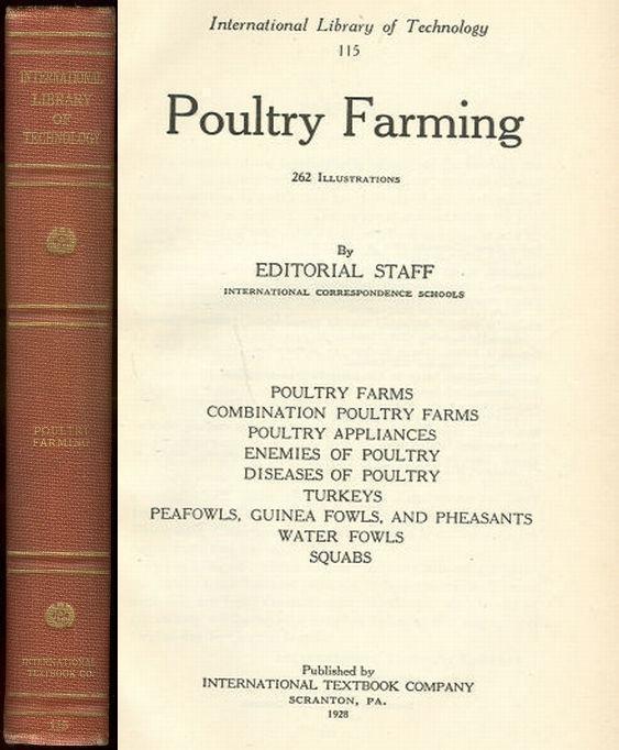 POULTRY FARMING by editorial Staff International Library Of Technology ...