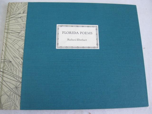 Florida Poems by Eberhart, Richard: Very Good Hardcover (1981) 1st ...
