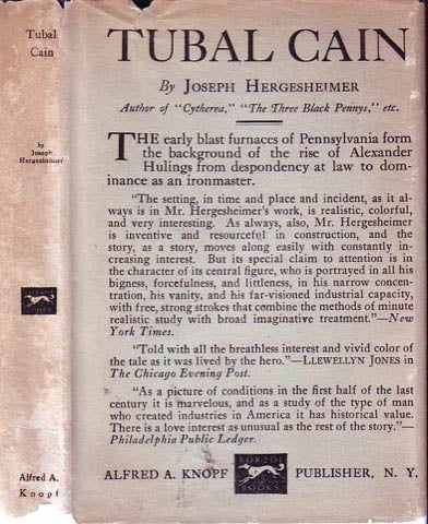 Tubal Cain par HERGESHEIMER, Joseph: (1922) | Babylon Revisited Rare Books