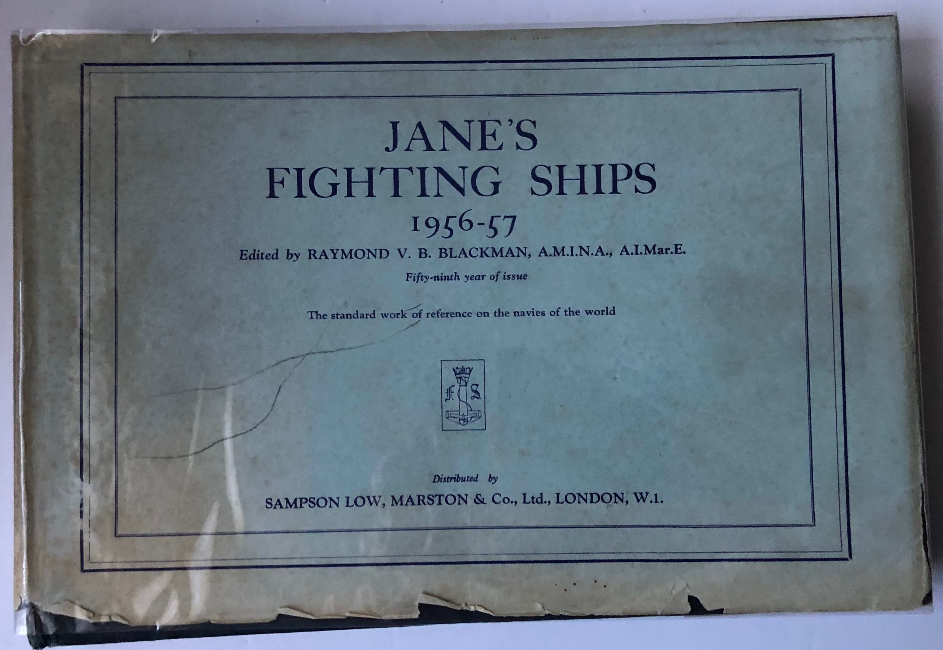 Janes Fighting Ships 1956 - 57 by Blackman, Raymond V B: Very Good ...