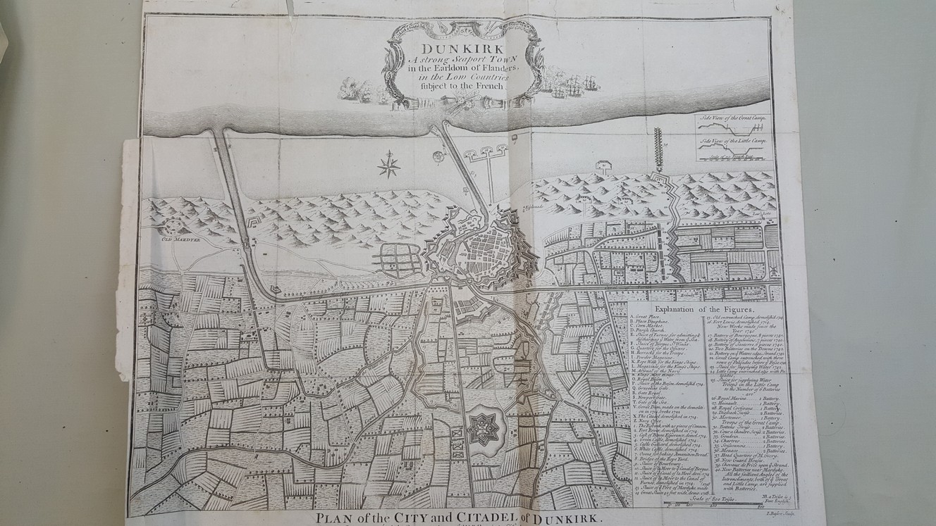 Plan of the City and Citadel of Dunkirk [ Battle plan taken from Mr ...