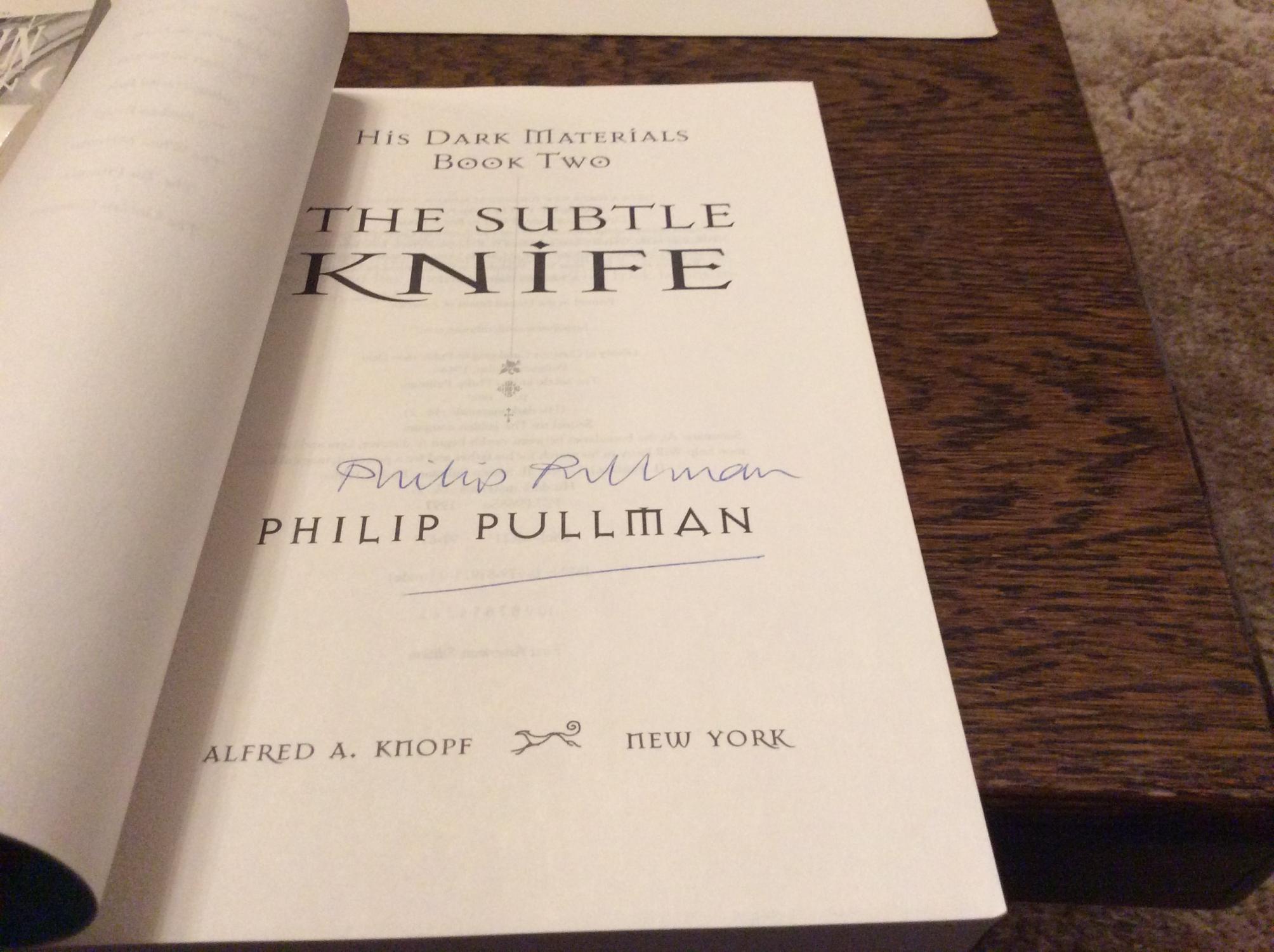 Subtle Knife, The *******SIGNED US PROOF +****** by Pullman, Philip ...