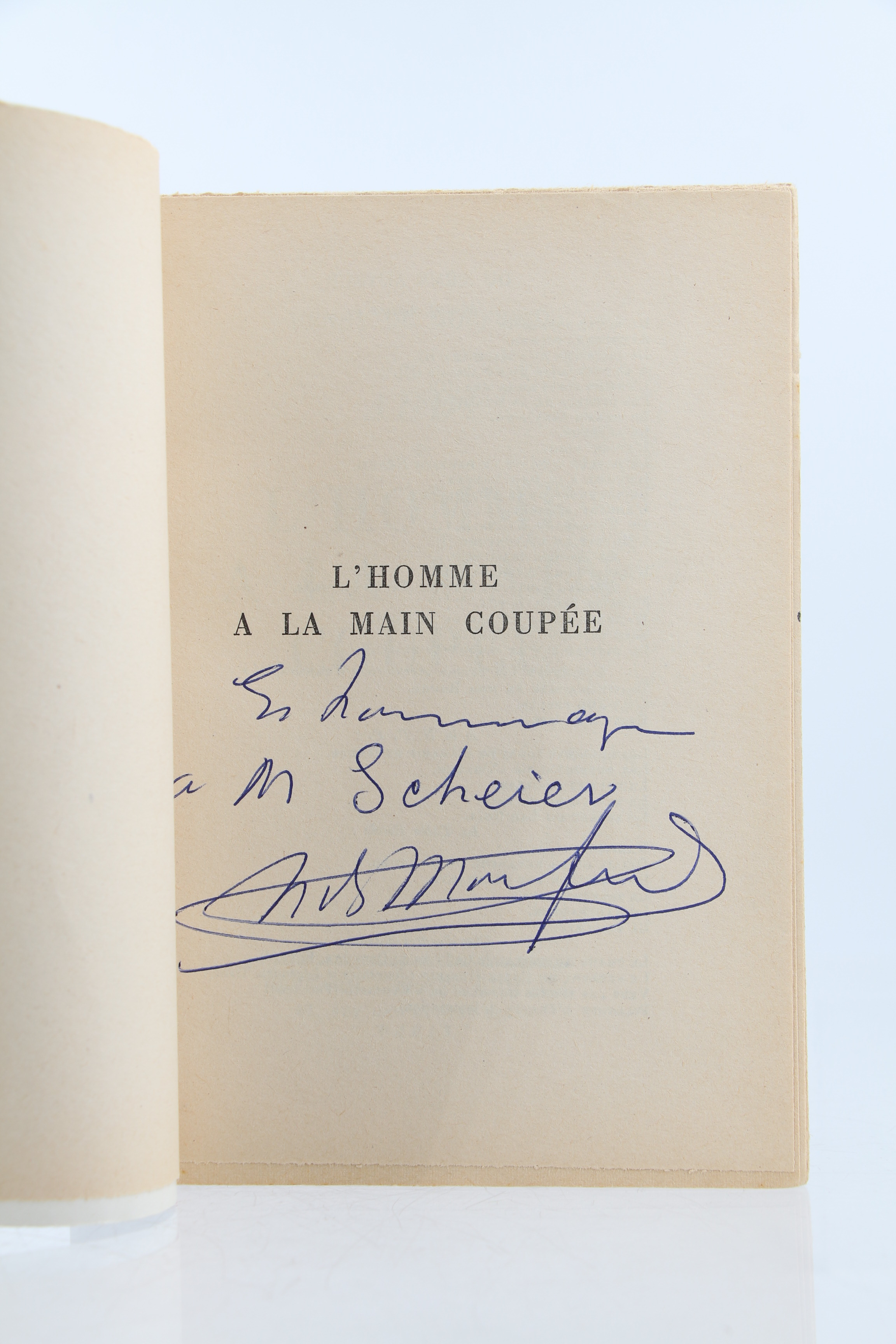 Lhomme à La Main Coupée Von Monfreid Henry De Couverture Souple 1957