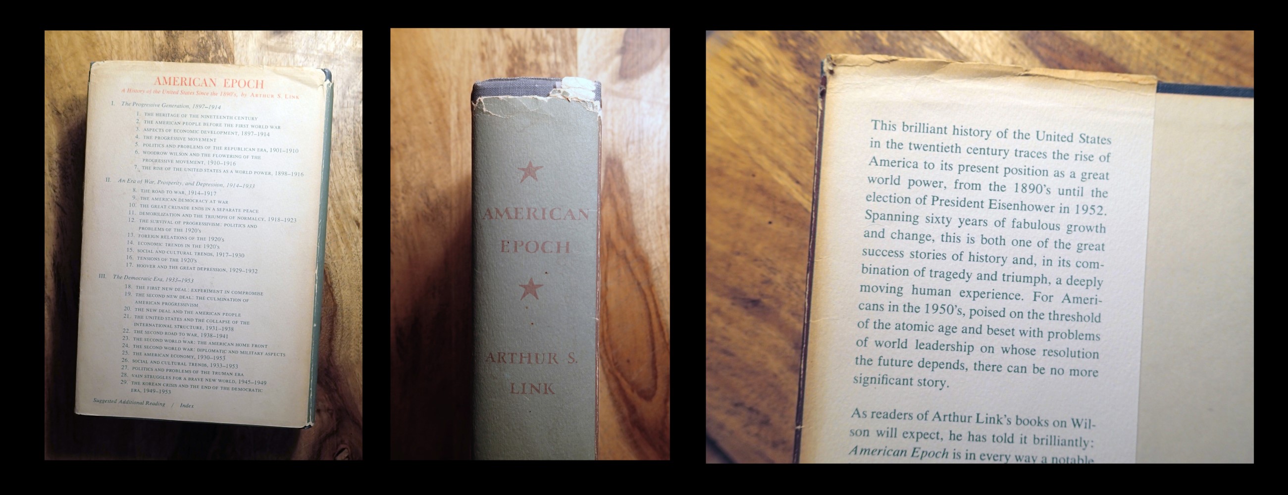 AMERICAN EPOCH : A HISTORY OF THE UNITED STATES SINCE THE 1890'S by ...