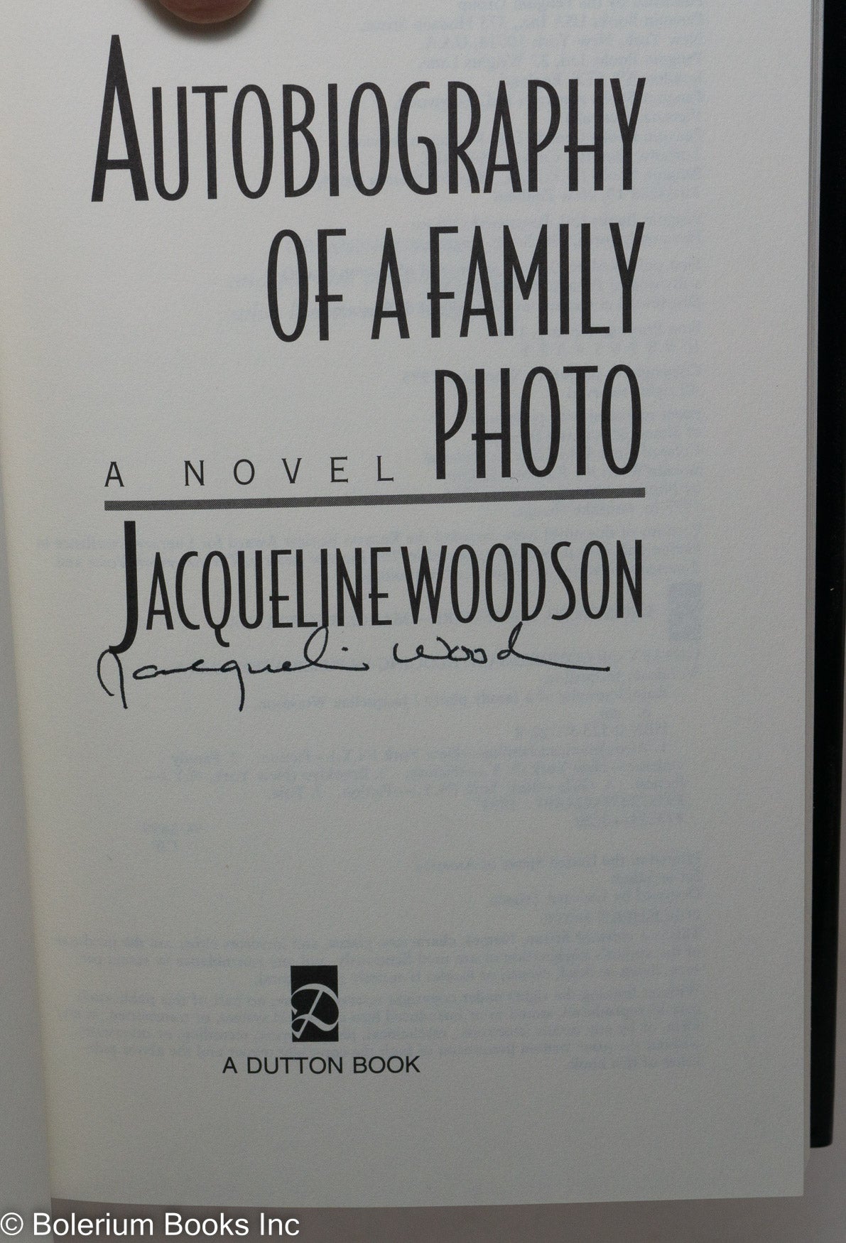Autobiography of a family photo; a novel by Woodson, Jacqueline ...