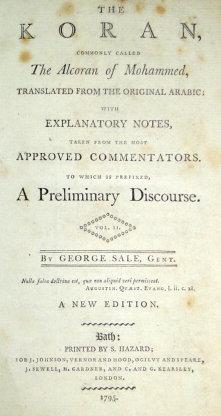 The Koran, Commonly called The Alcoran of Mohammed, Translated from the ...