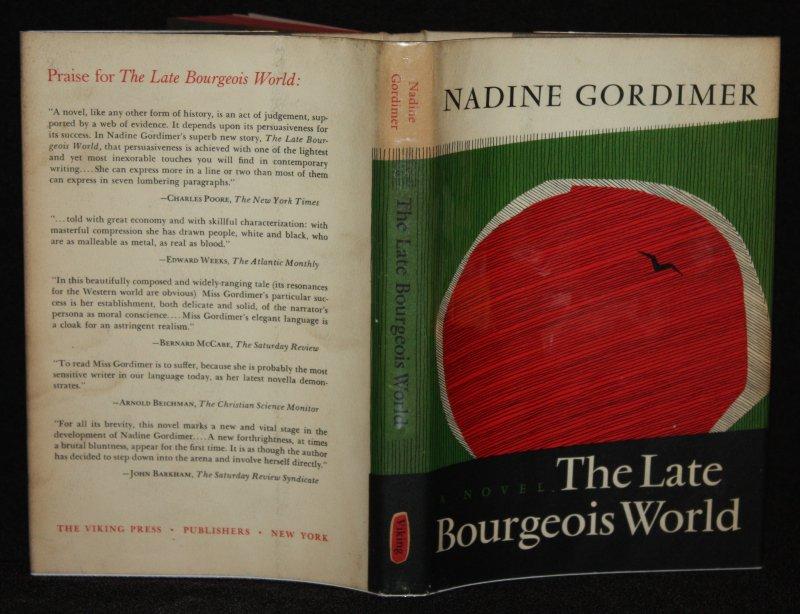 The Late Bourgeois World by Nadine Gordimer: Near Fine Hardcover (1966 ...