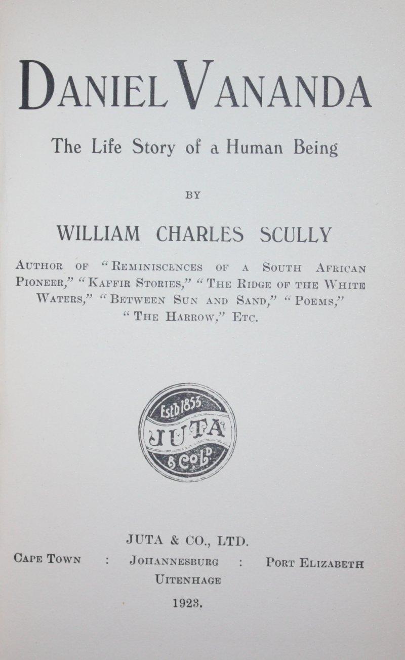 Daniel Vananda: The Life Story of a Human Being by William Charles ...