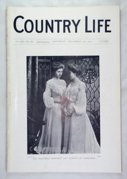 Original Issue of Country Life Magazine Dated December 27th 1902 with a ...