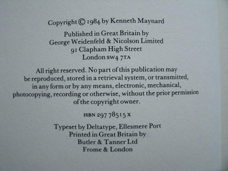 Lieutenant Lamb by Maynard, Kenneth: Fine Hardcover (1984) 1st Edition ...