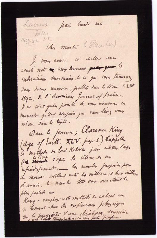 Lettre autographe signée du littérateur romancier Jules Lacroix au ...