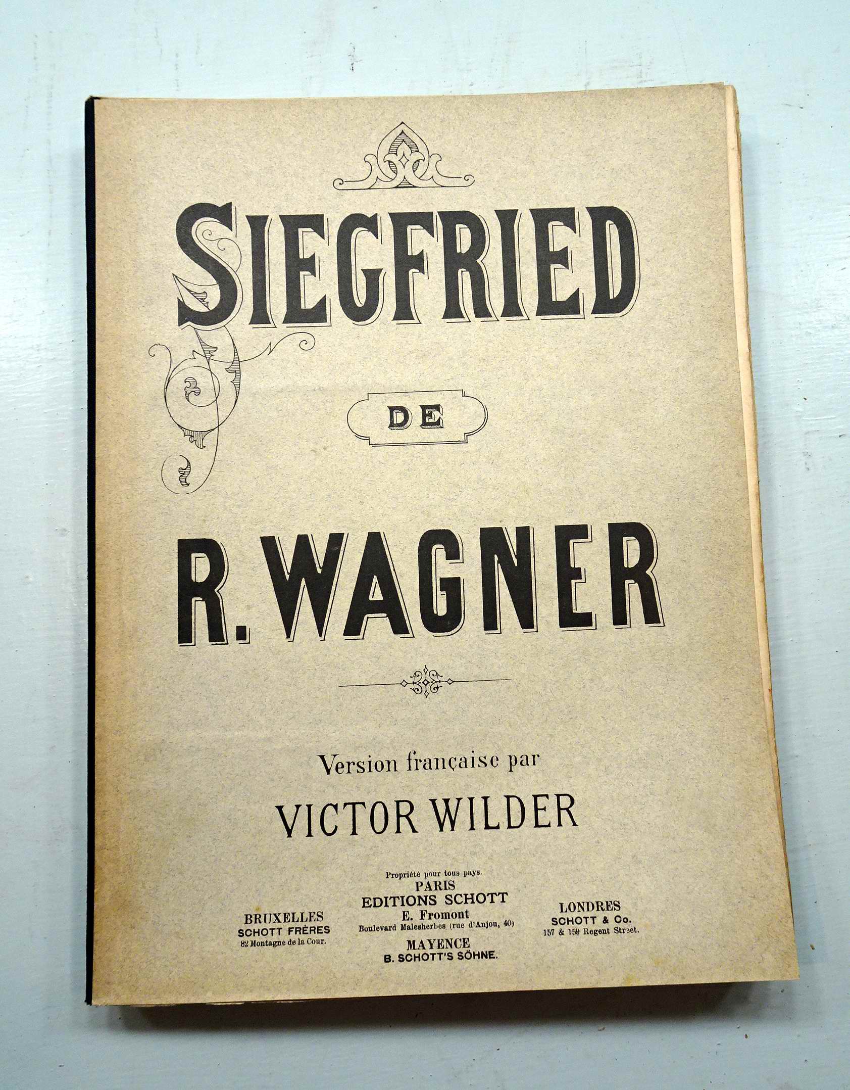 L'Anneau du Nibelung. 3 - Siegfried. Poème et musique de R. Wagner ...