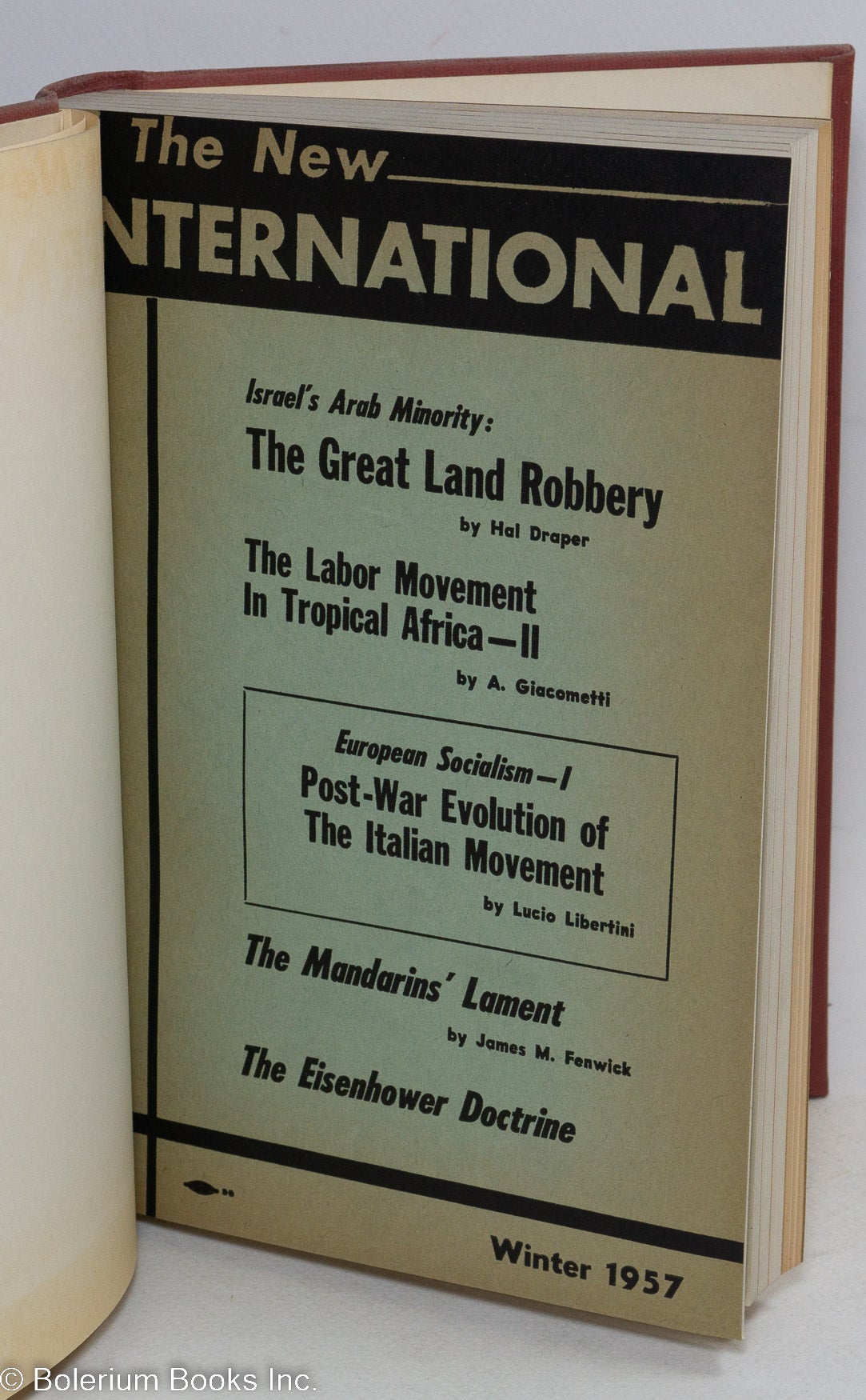 The new international, Winter 1957 to Spring-Summer 1958 [last issue ...