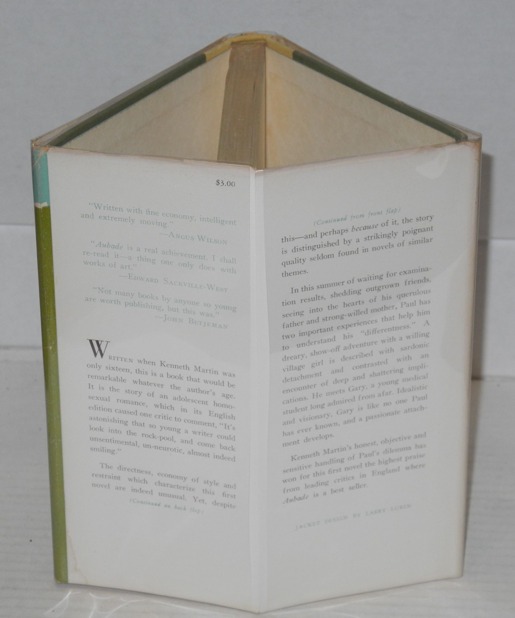 Aubade a novel by Martin, Kenneth: Hardcover (1958) | Bolerium Books Inc.