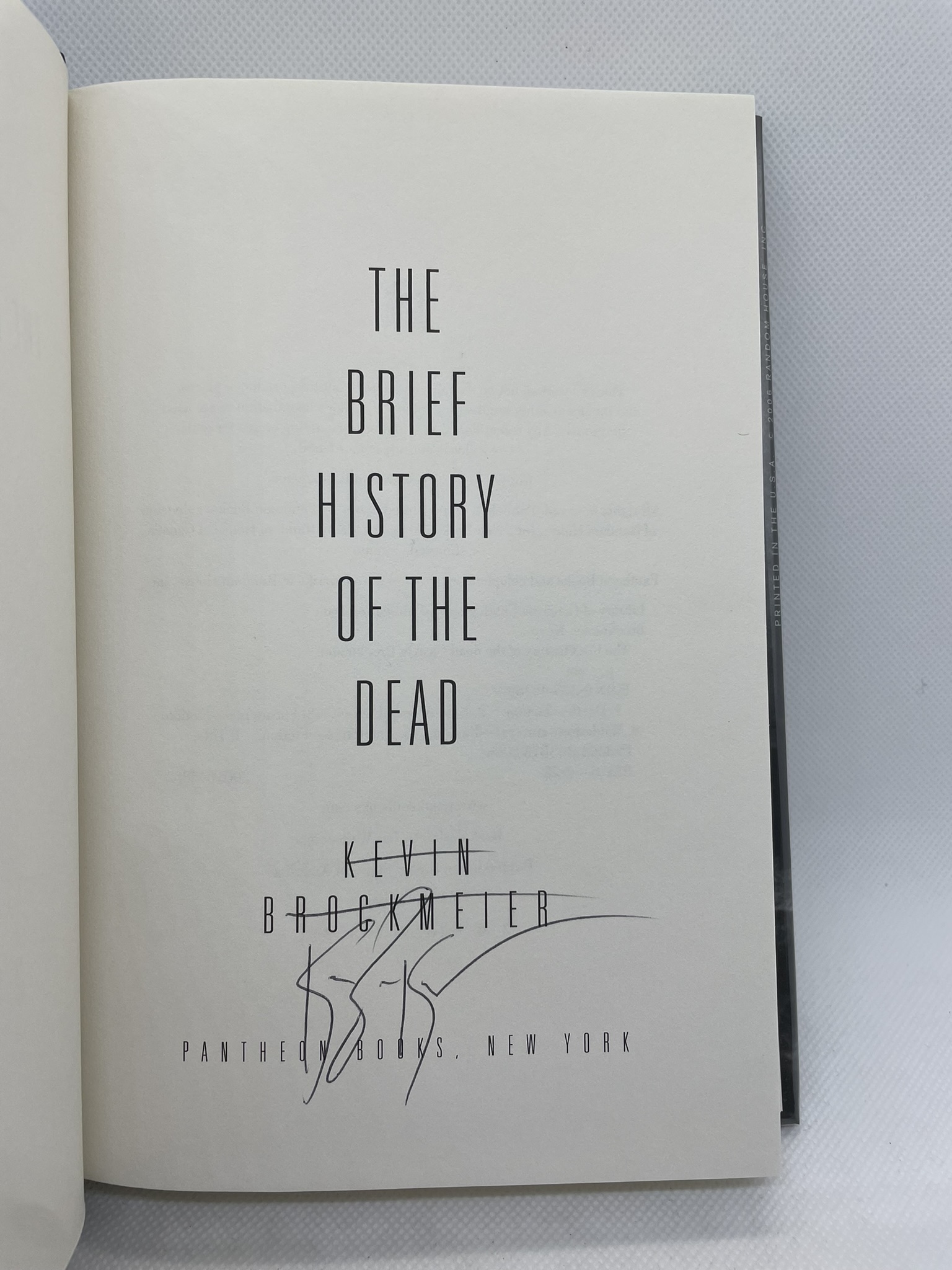 The Brief History of the Dead (Signed First Edition) by Kevin ...