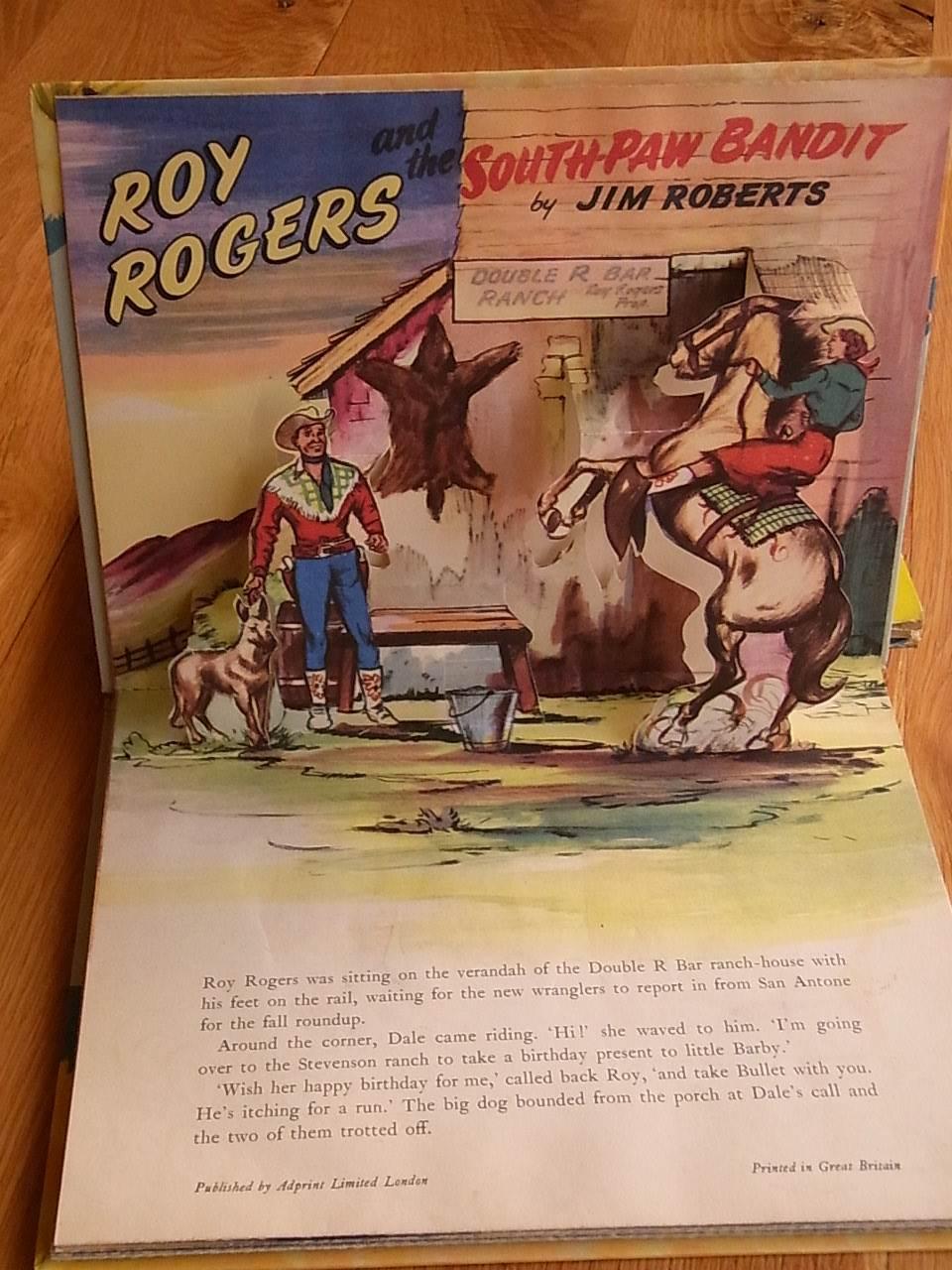 The Roy Rogers Jump-Up Book: Roy Rogers & The Sout-Paw Bandits by Jim ...