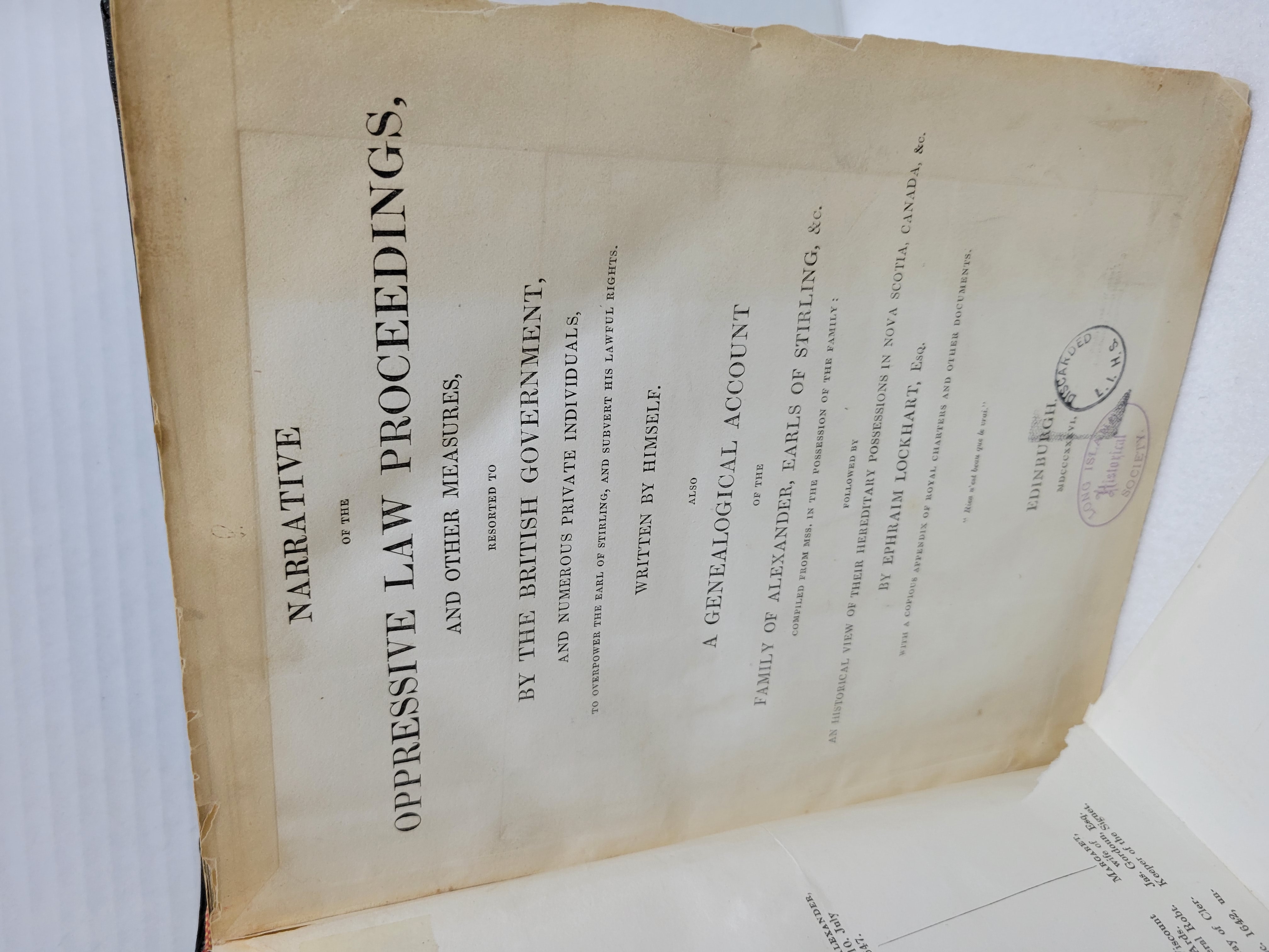 Narrative of the Oppressive Law Proceedings, & Other Measures, Resorted ...