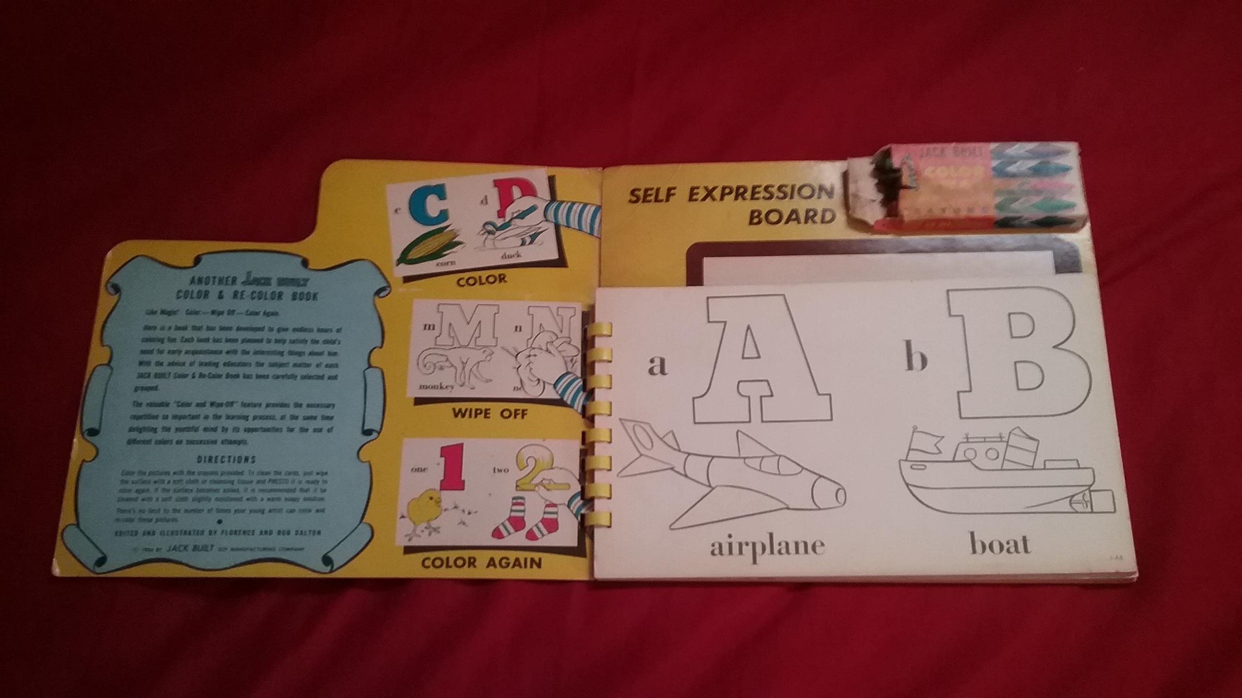 ABC KEEP ME BUSY BOOK by Jack Built Toys: Fair Spiral (1954) 1st ...