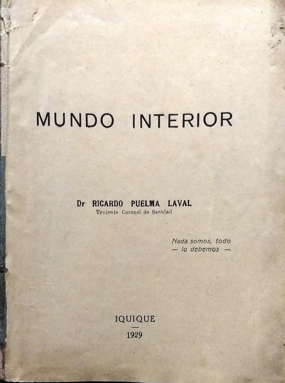 Mundo interior by Puelma Laval, Ricardo E. (1876 - ): Bien ...