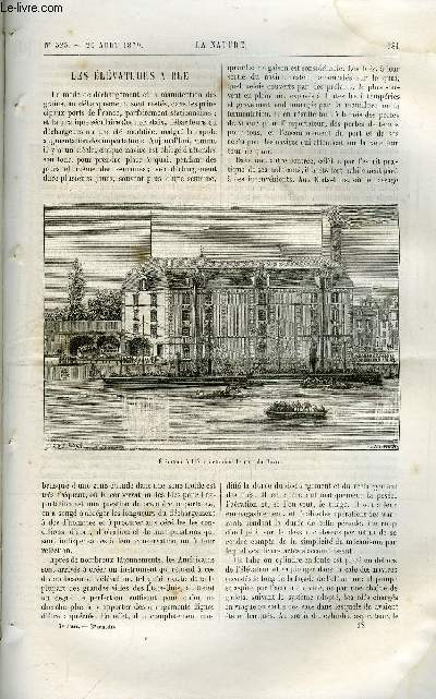 La nature n° 325 - Les élévateurs a blé, Le bassin du Mississipi par H ...