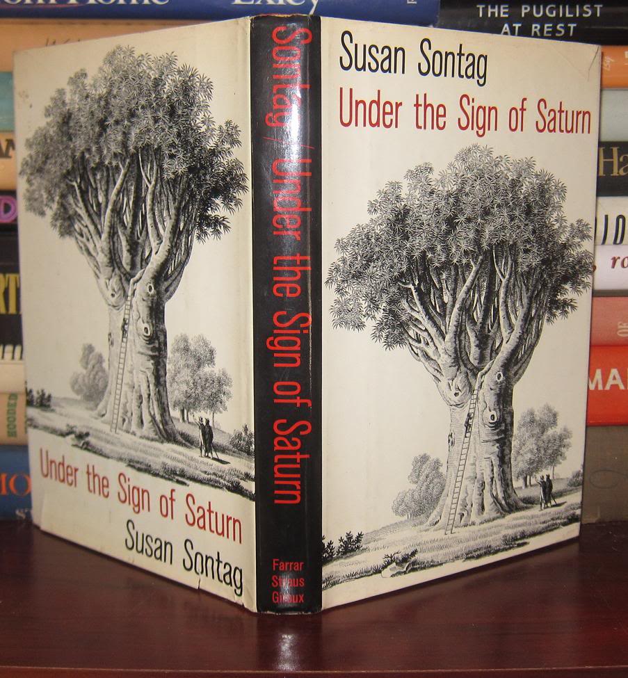 UNDER THE SIGN OF SATURN by Sontag, Susan: Hardcover (1980) First ...