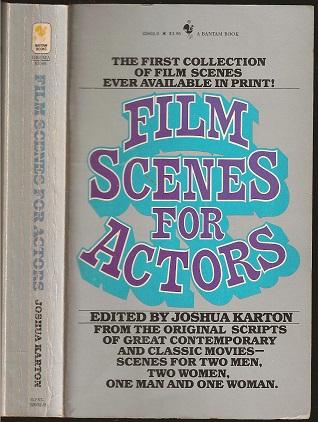 Film Scenes for Actors by Joshua Karton (editor): Very Good Soft cover ...