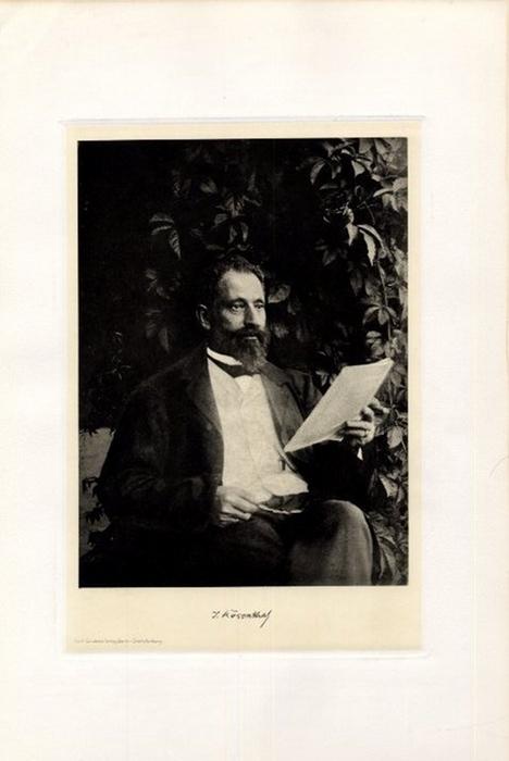 Portrait, Heliogravüre nach Photo, 18 x 26 cm. von Rosenthal, Julius ...