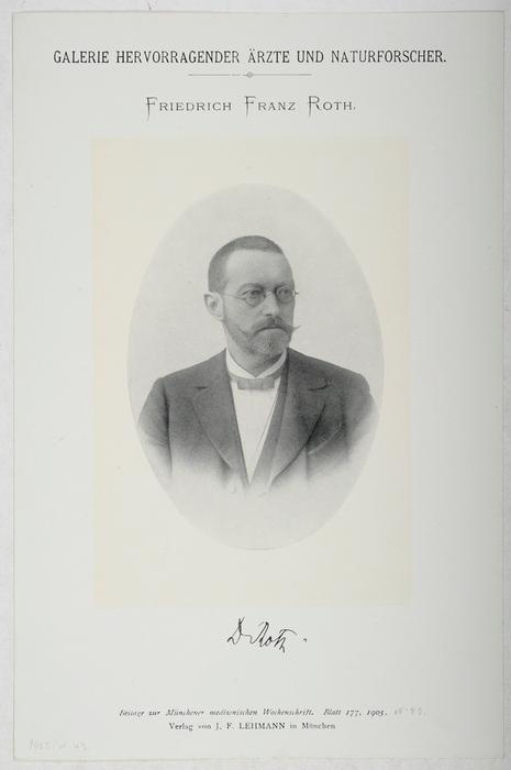 Portrait, Brustbild, Photographie, Lichtdruck 8,5 x 12 cm. von Roth ...