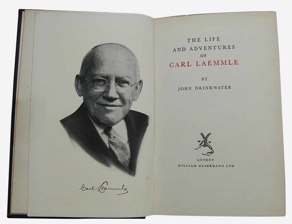 The Life and Adventures of Carl Laemmle by Drinkwater, John: Very Good ...