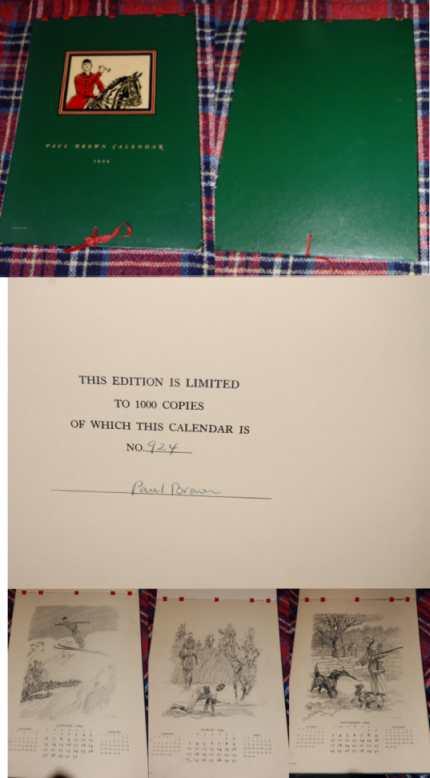 Paul Brown Calendar 1946 Signed, Limited, Numbered de Brown, Paul: Very ...