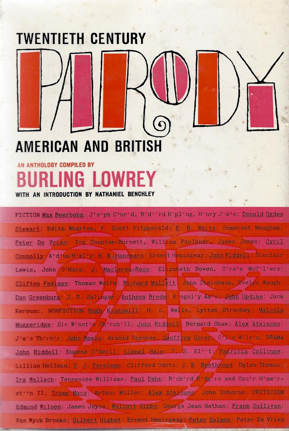 Twentieth Century Parody: American and British by Lowrey, Burling ...