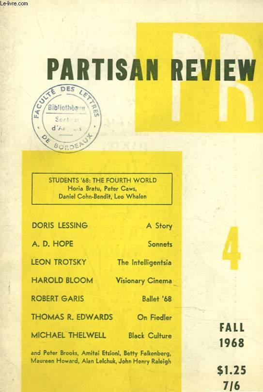 PARTISAN REVIEW, VOL. XXXV, N°4, FALL 1968. STUDENT'68: THE FOURTH ...