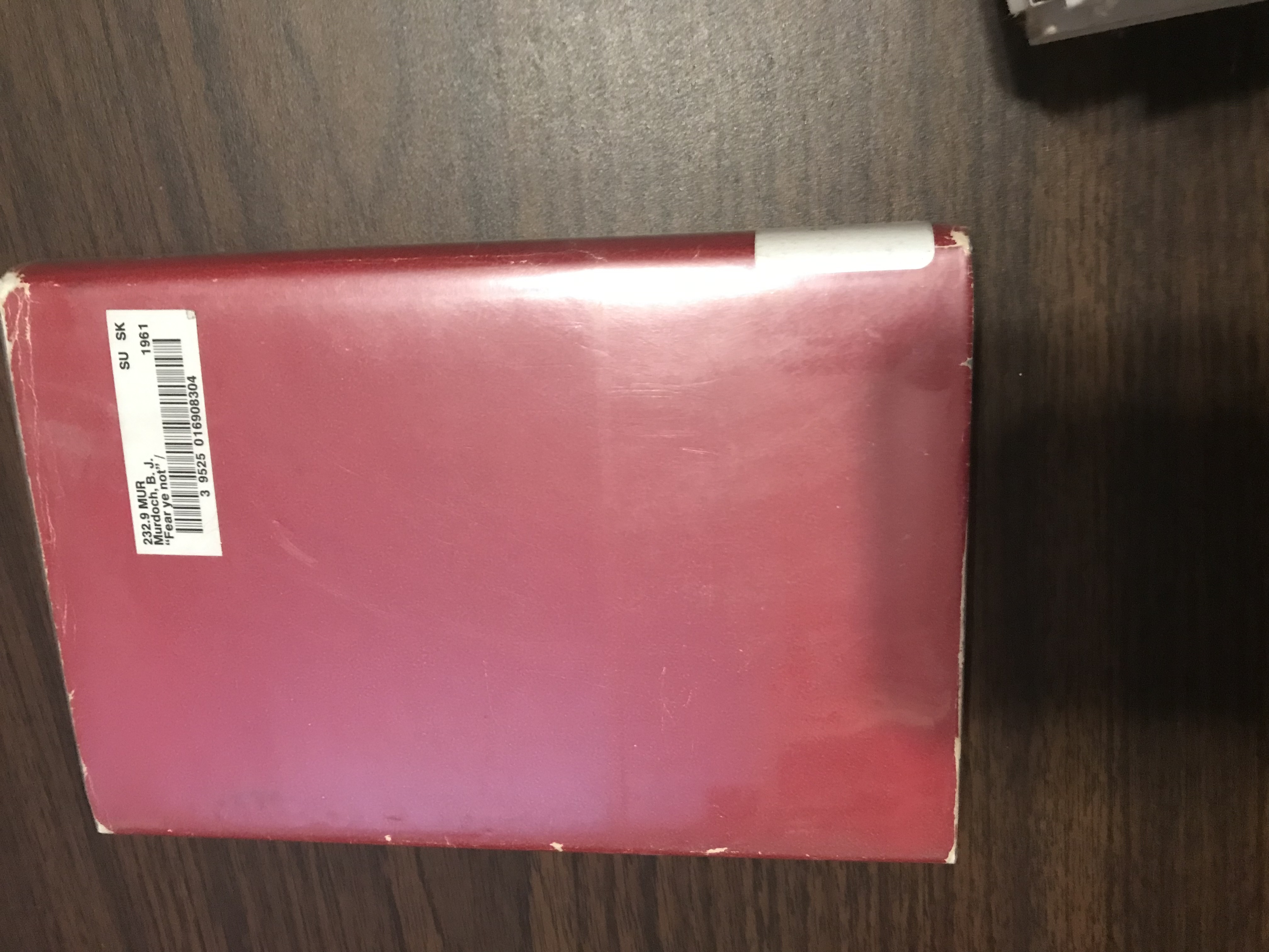 Fear Ye Not by Murdoch, B. J.: Very Good Hardcover (1961) First Edition ...