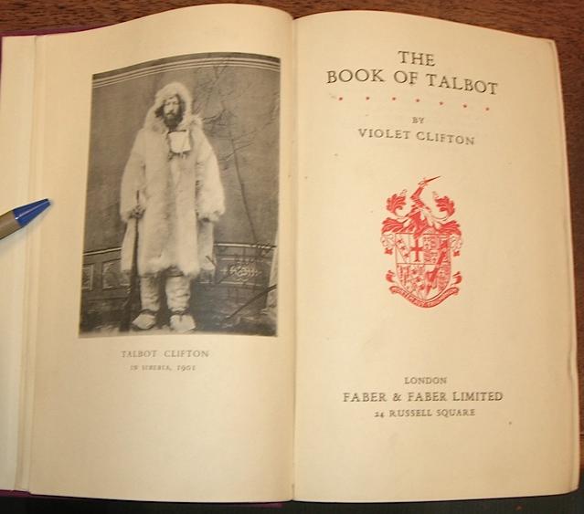 THE BOOK OF TALBOT by Clifton, Violet | Rosenbad Antique Books