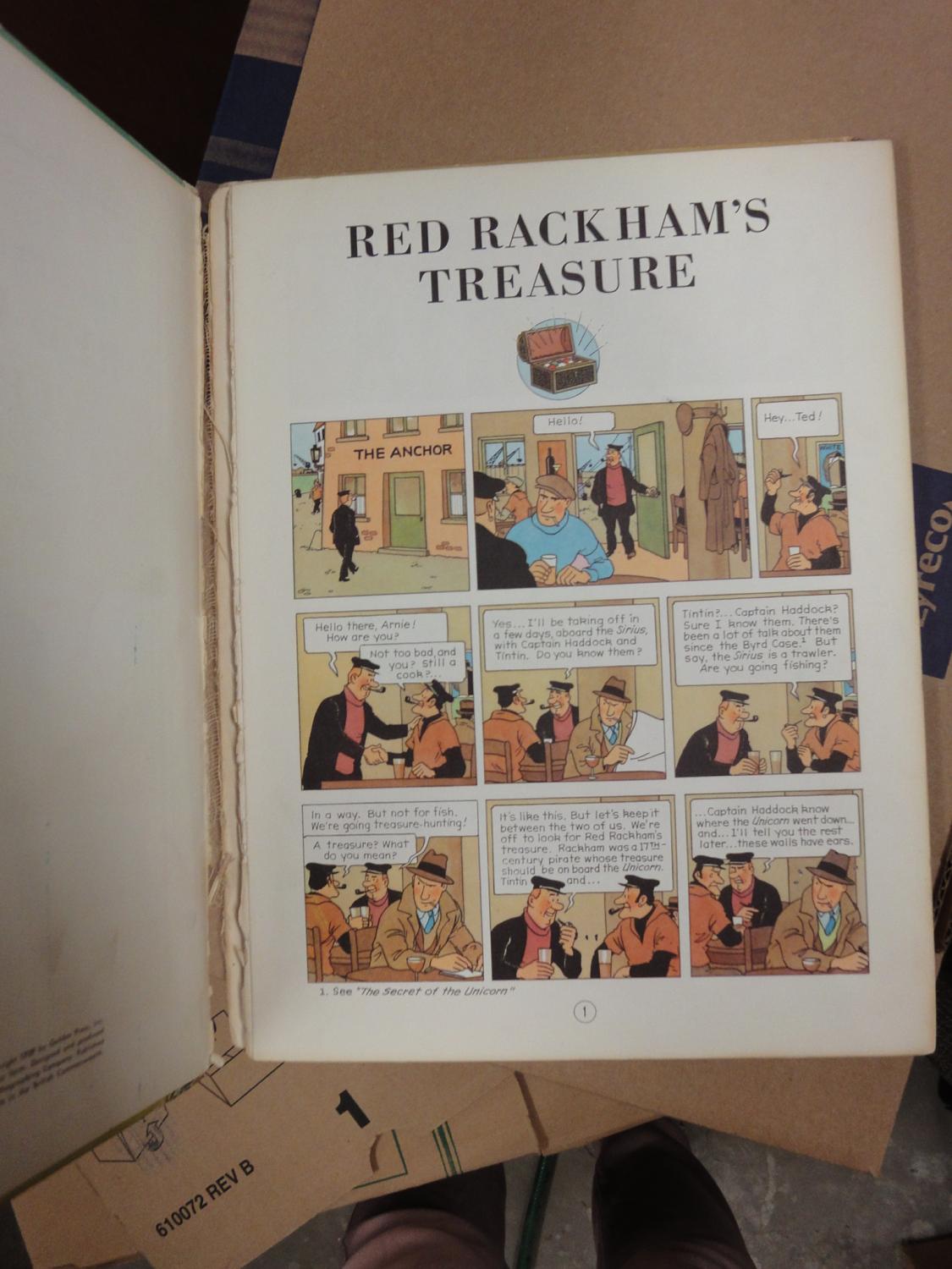 The Adventures of Tintin: Red Rackham's Treasure- 1st and only American ...