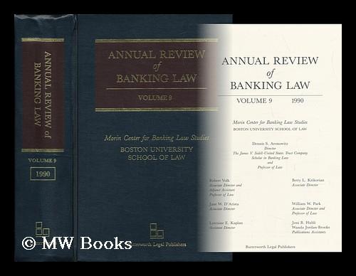 Annual Review of Banking Law, Volume 9, 1990 by Morin Center For ...