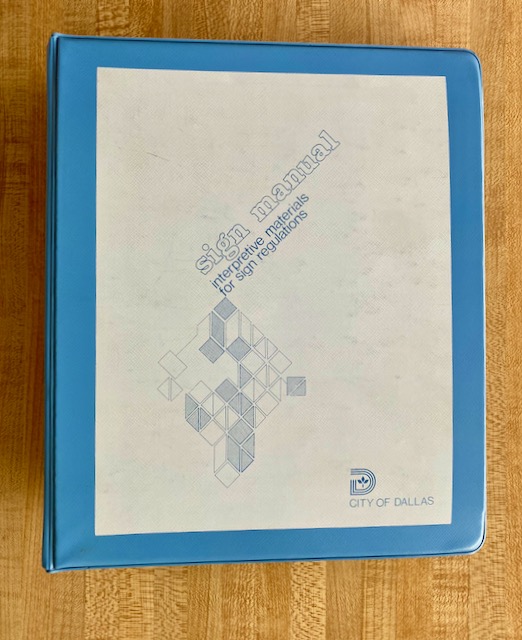 Sign Manual: Interpretive Materials for Sign Regulations. (Article VII ...