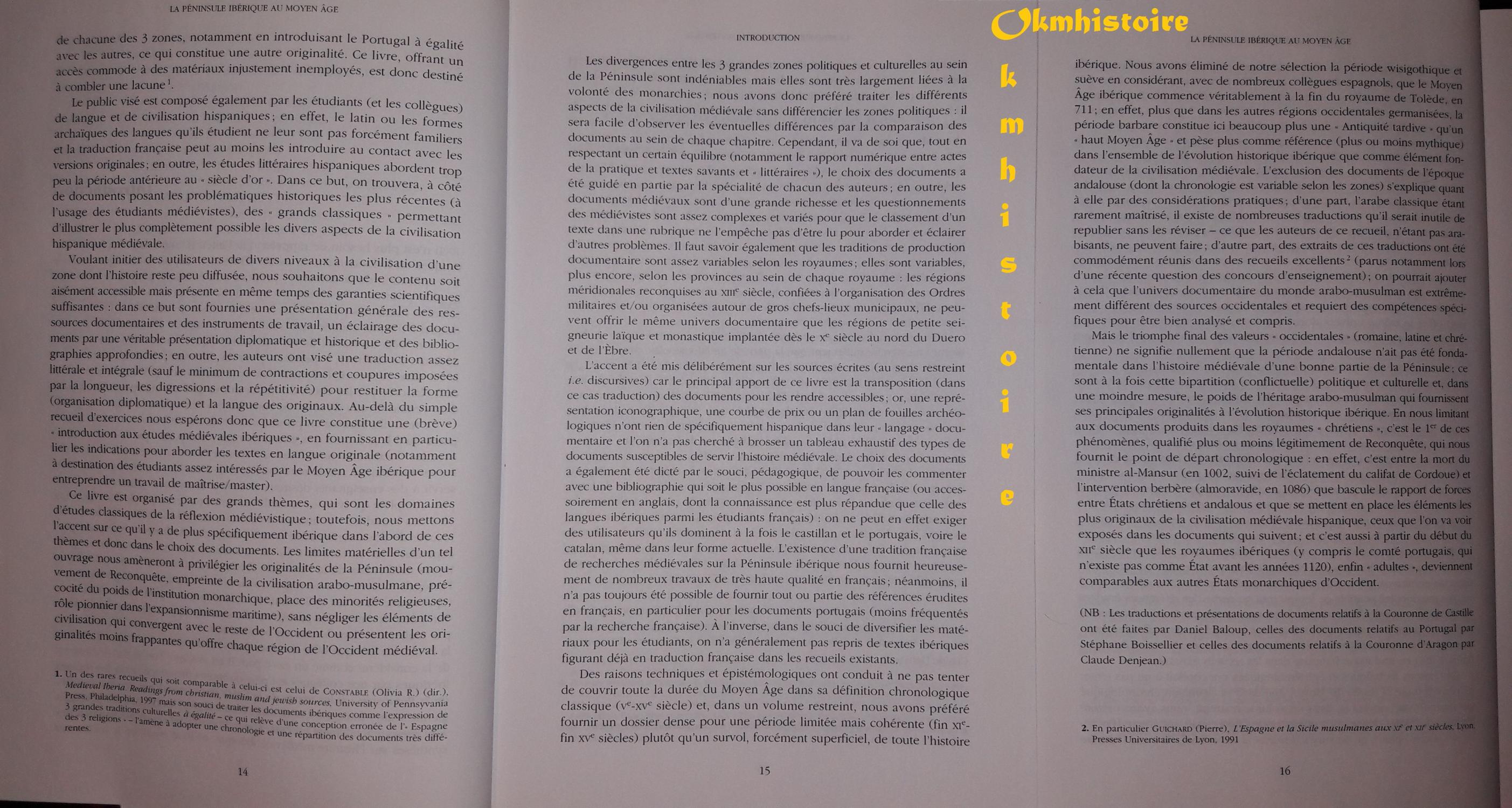 La péninsule Ibérique au Moyen Âge . Documents traduits et présentés by ...