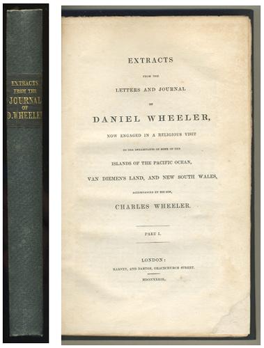 Extracts from the letters and journal of Daniel Wheeler. by Wheeler ...