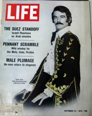 Life Magazine September 25, 1970 -- Greek Actor Takis Emmanuel: Very ...