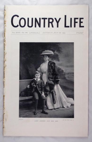 Original Issue of Country Life Magazine Dated July 8th 1905, with a ...