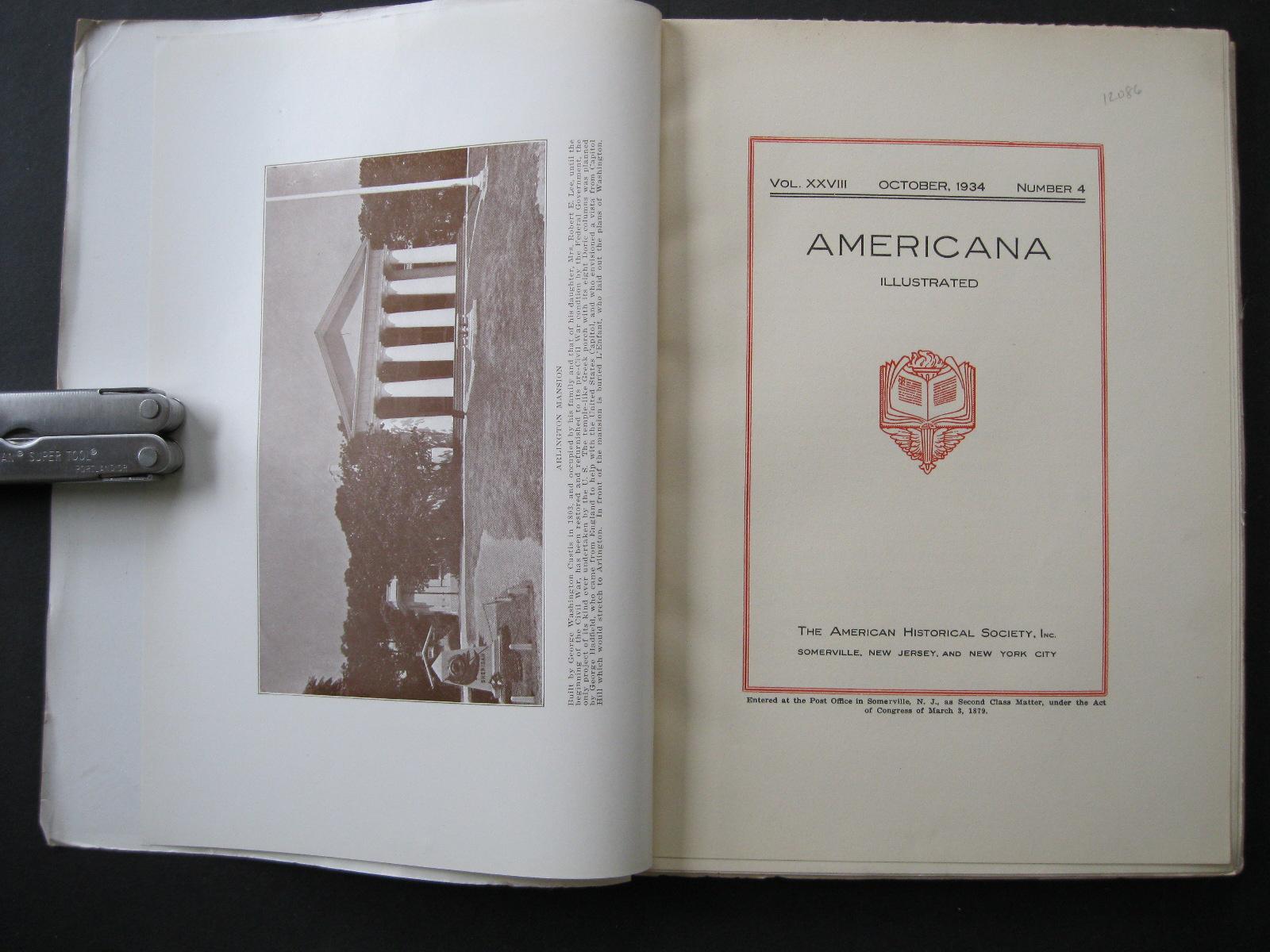 AMERICANA ILLUSTRATED October, 1934 by Rusk, William Sener: Very Good ...
