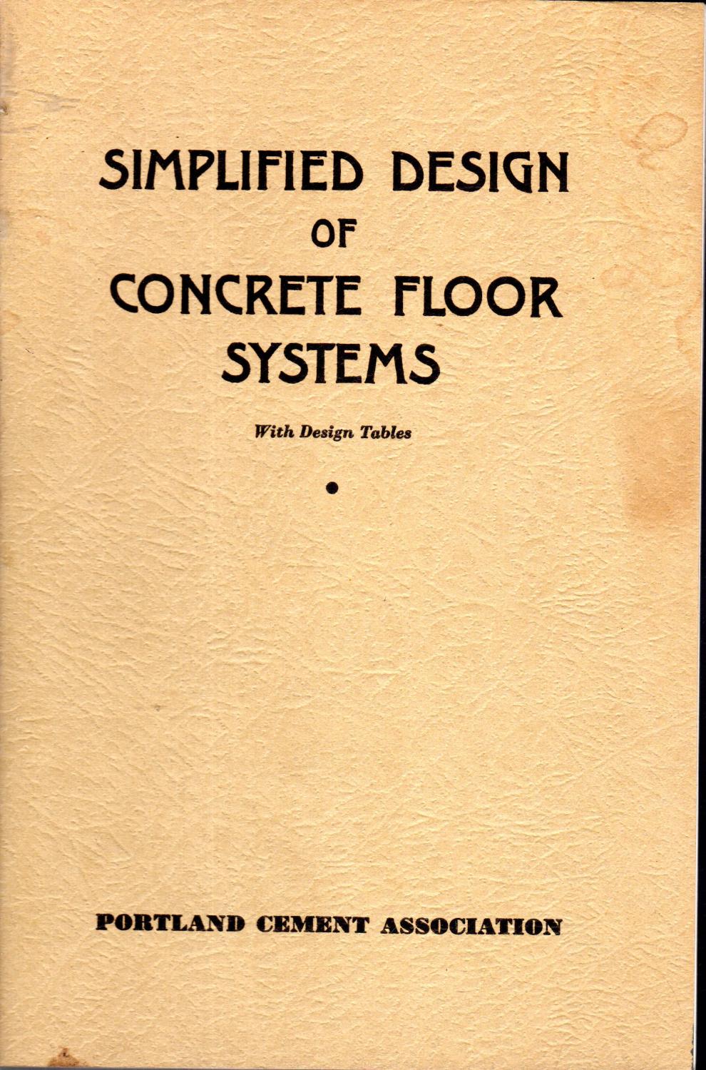 Simplified Designs of Concrete Floor Systems with Design Tables by ...