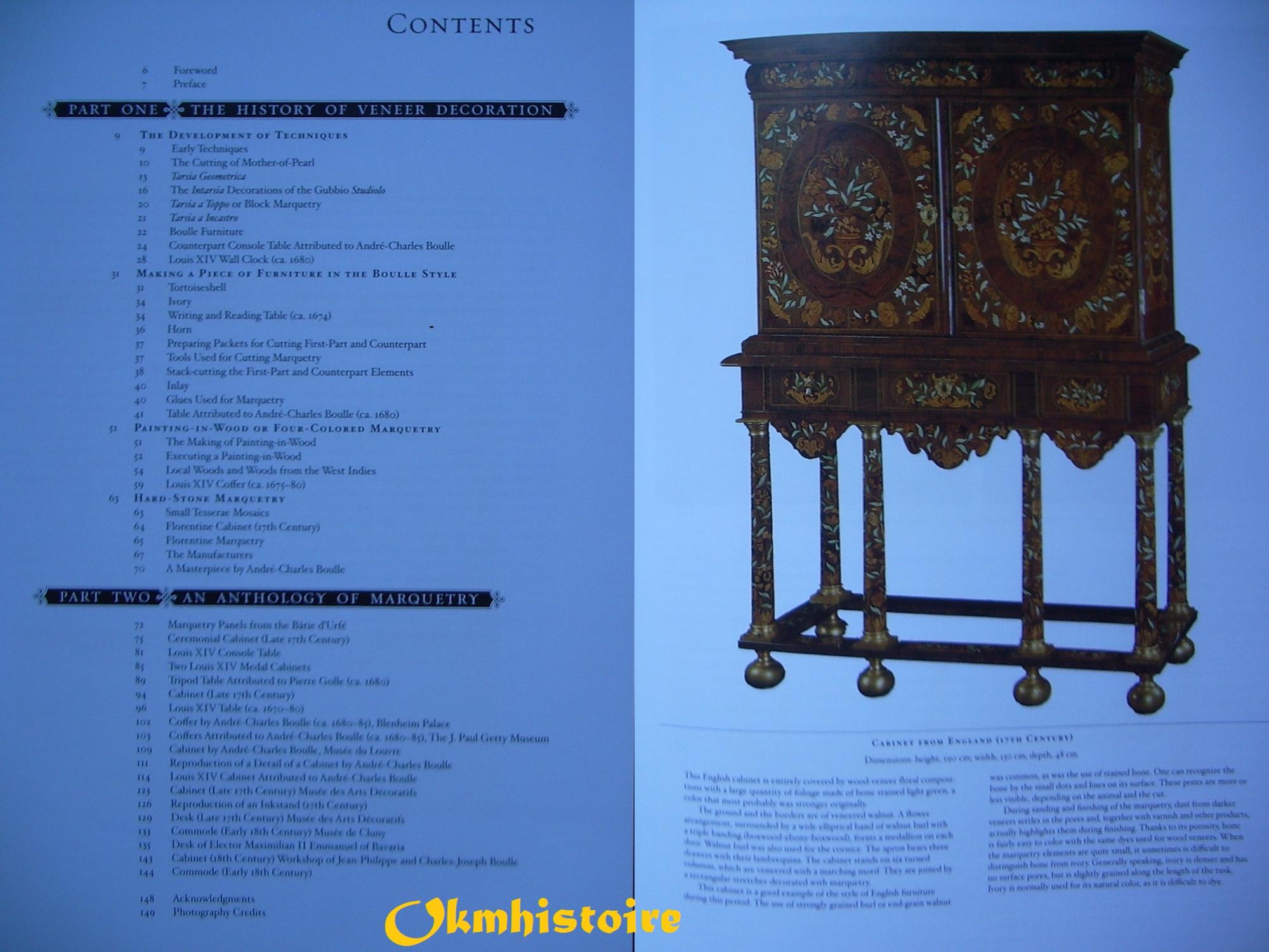 Masterpieces of Marquetry . ----- 2 Volumes : --- From the Beginnings ...