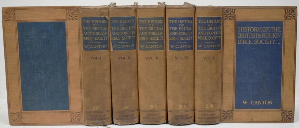 A History of the British and Foreign Bible Society. 5 volume set by ...