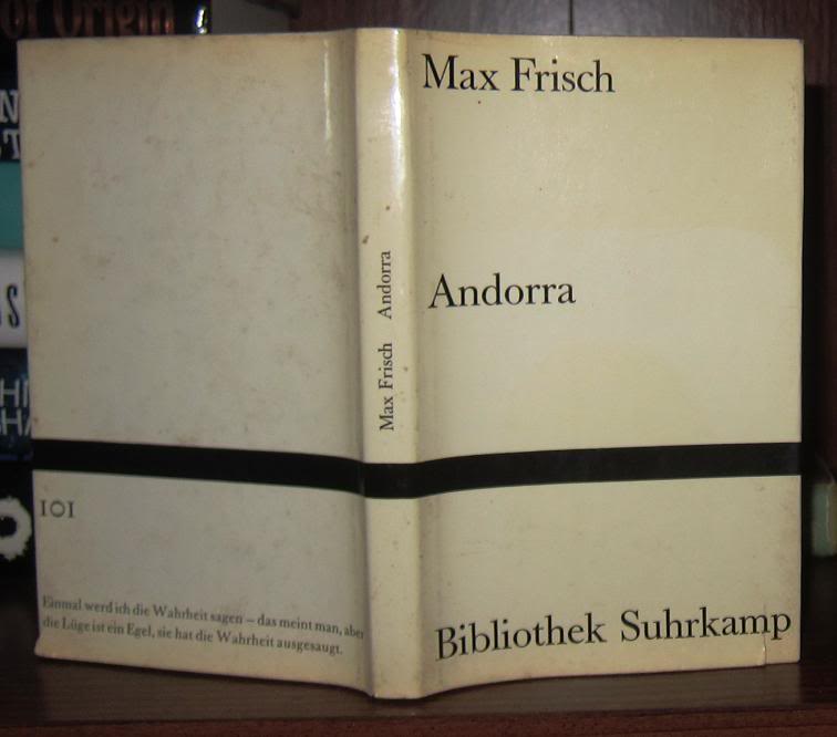ANDORRA par Frisch, Max: Hardcover (1961) First Edition Thus; First ...