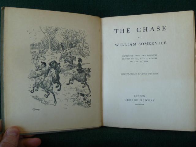 THE CHASE. von SOMERVILE, WILLIAM.: Moderate Wear and Soiling 1/4 ...