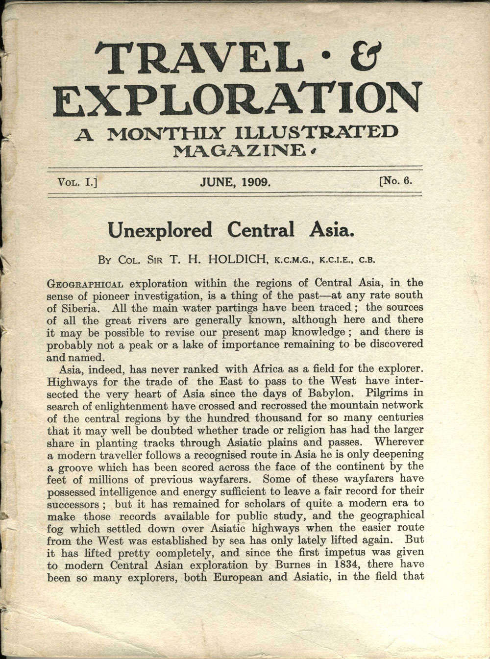 "Travel & Exploration" Magazine: Good + overall Paperback (1909 ...