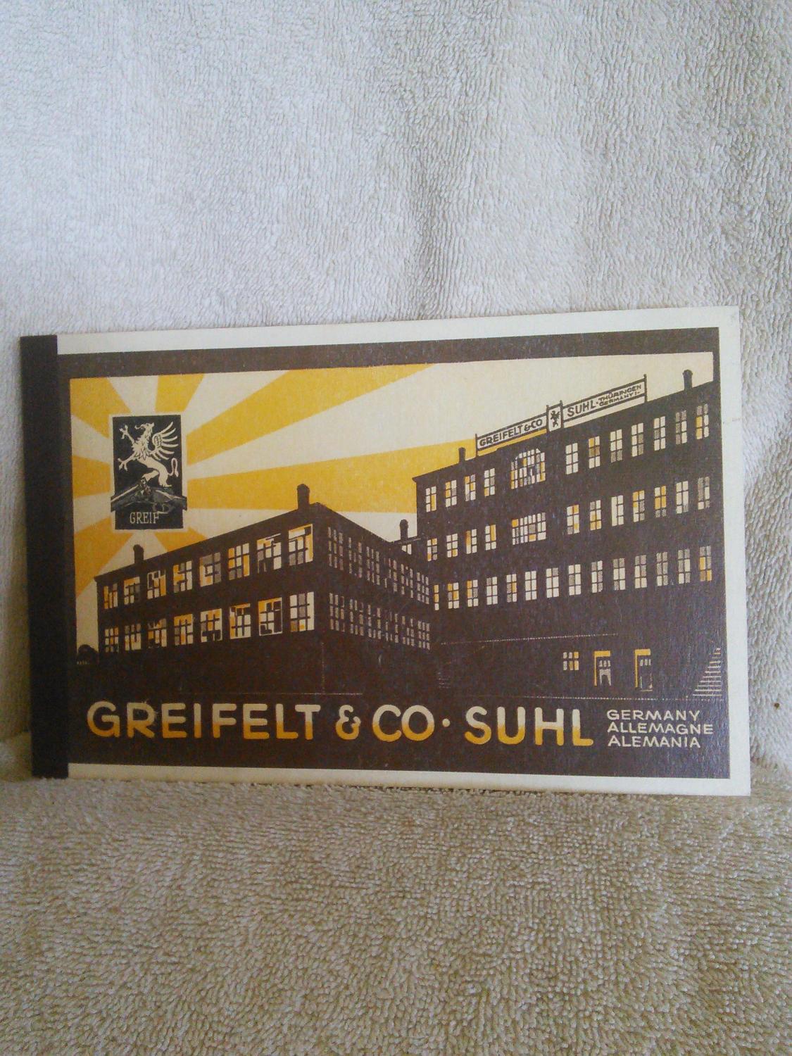 Greifelt & Co, Suhl Catalog: Fine Soft cover Reprint Edition | Prairie ...